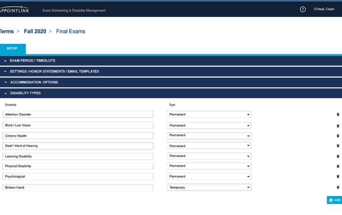 Exam Scheduling – AppointLink – Higher Education Power Tools