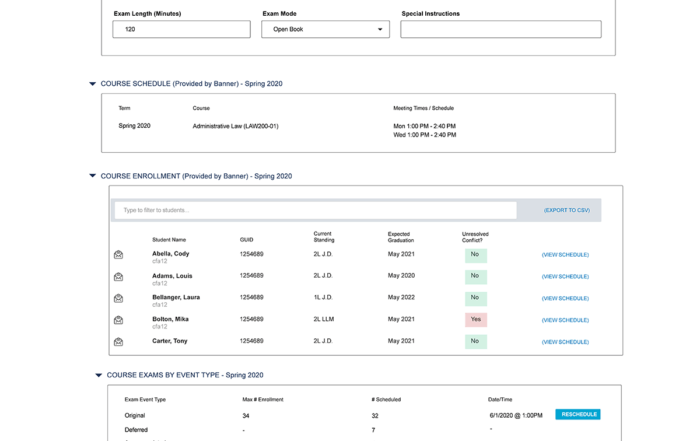 Exam Scheduling – AppointLink – Higher Education Power Tools